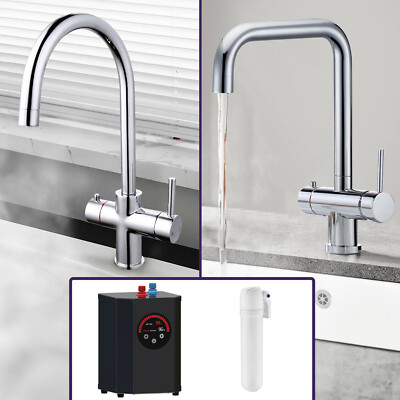 NES HOME INSTANT HOT BOILING & COLD WATER KITCHEN FILTER TAP 3 IN 1 ...