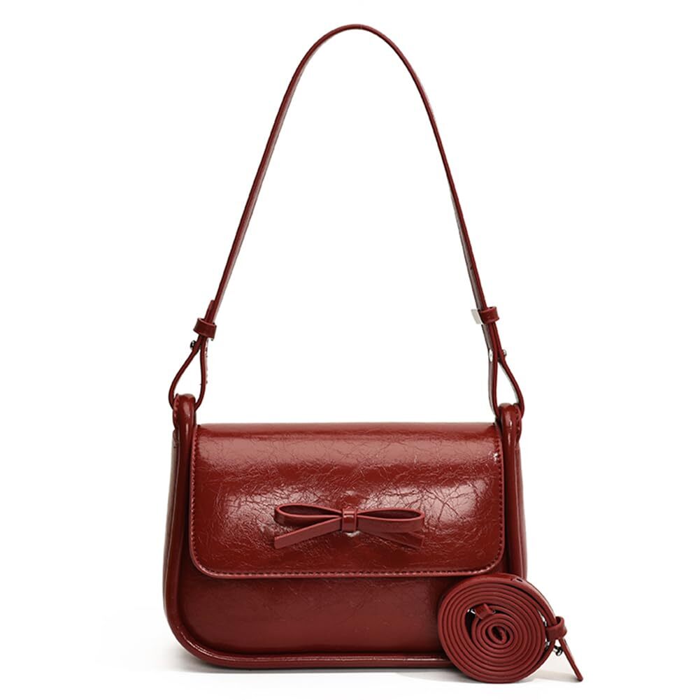 Shoulder Bags for Women Red Purse Burgundy Purse Coquette Bow Purse ...