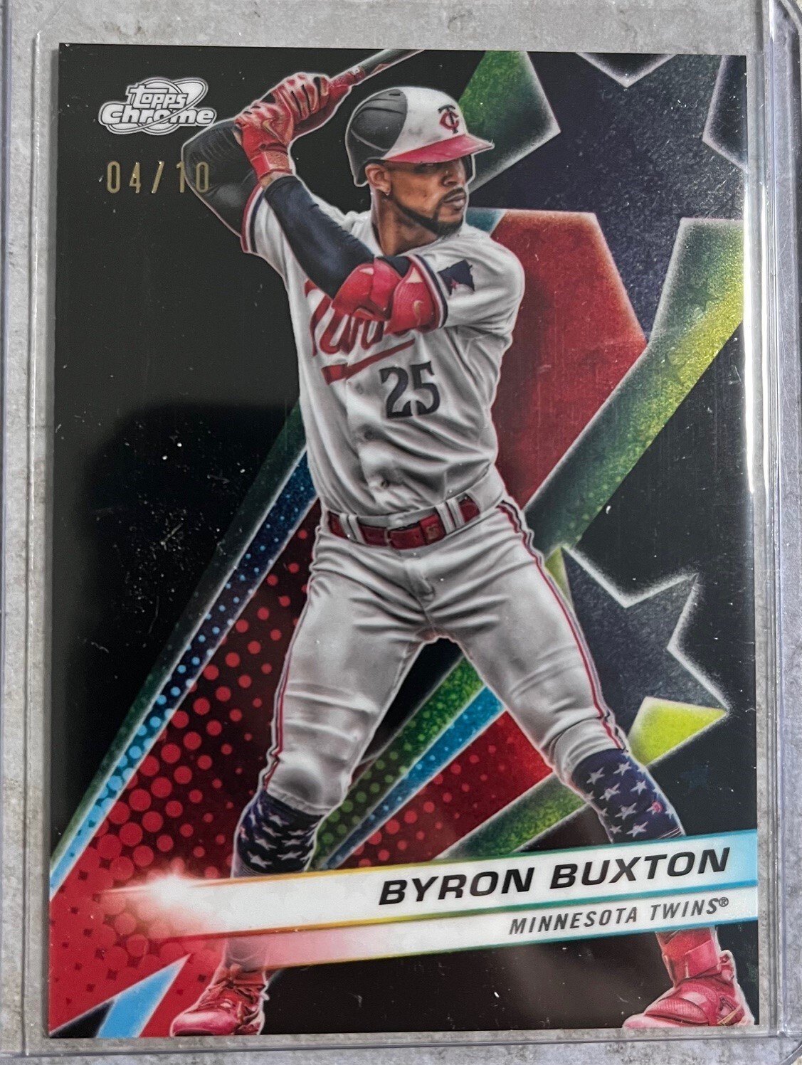 2024 Topps Chrome Cosmic Byron Buxton Black Eclipse Starfractor ...