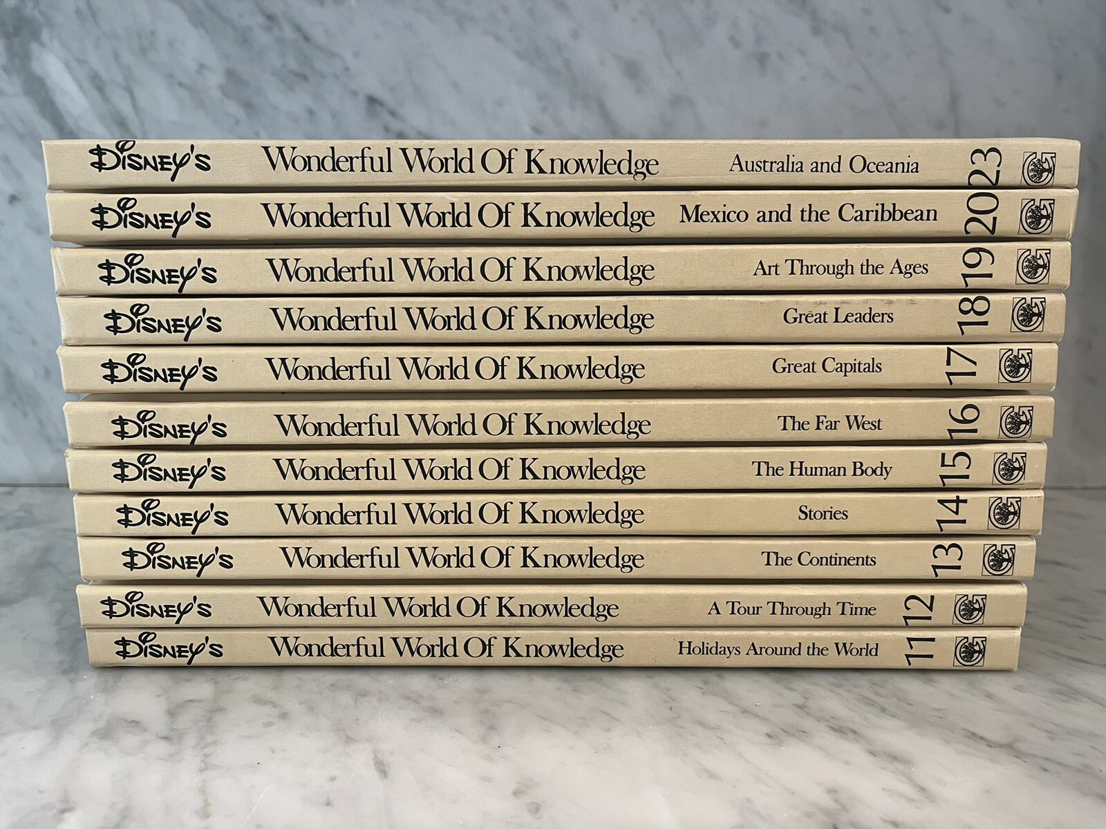 LOT: 11 Disney’s Wonderful World of Knowledge yearbooks encyclopedias ...