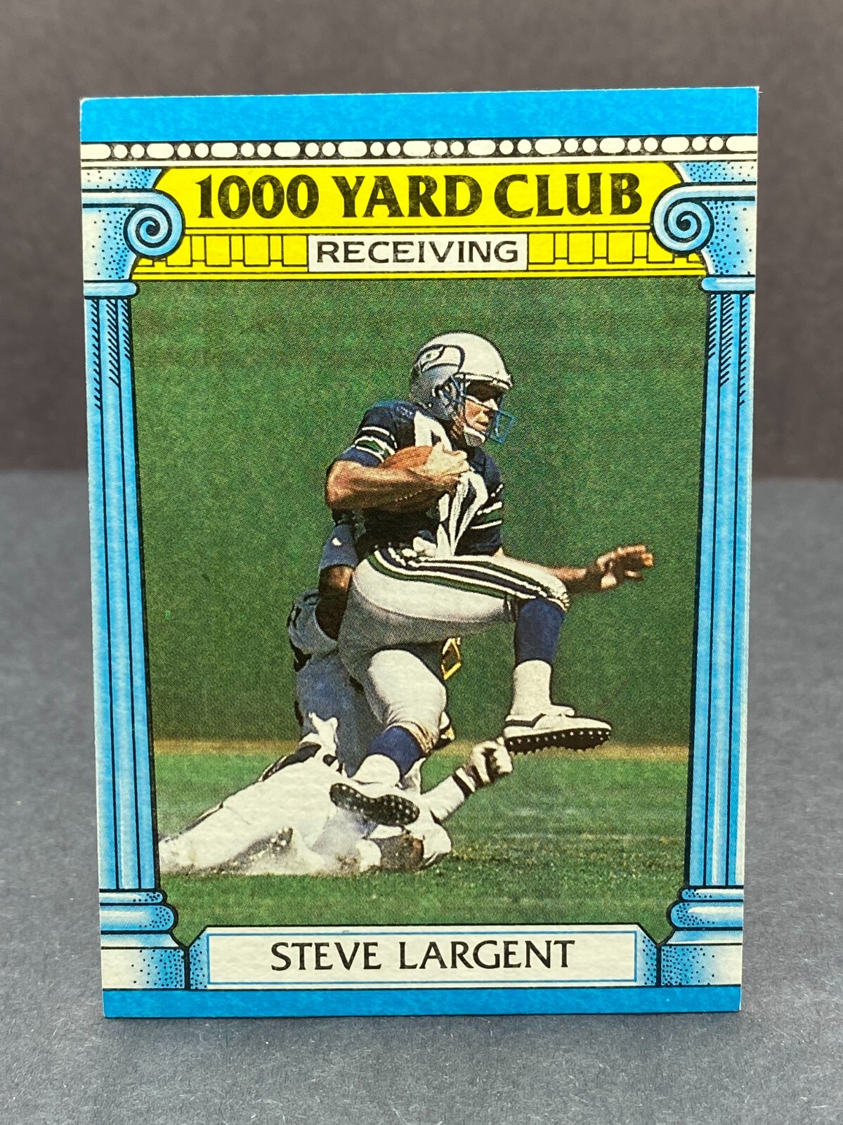 1987 Topps STEVE LARGENT 1000 Yard Club Card No. 18 NM-MT Seattle ...