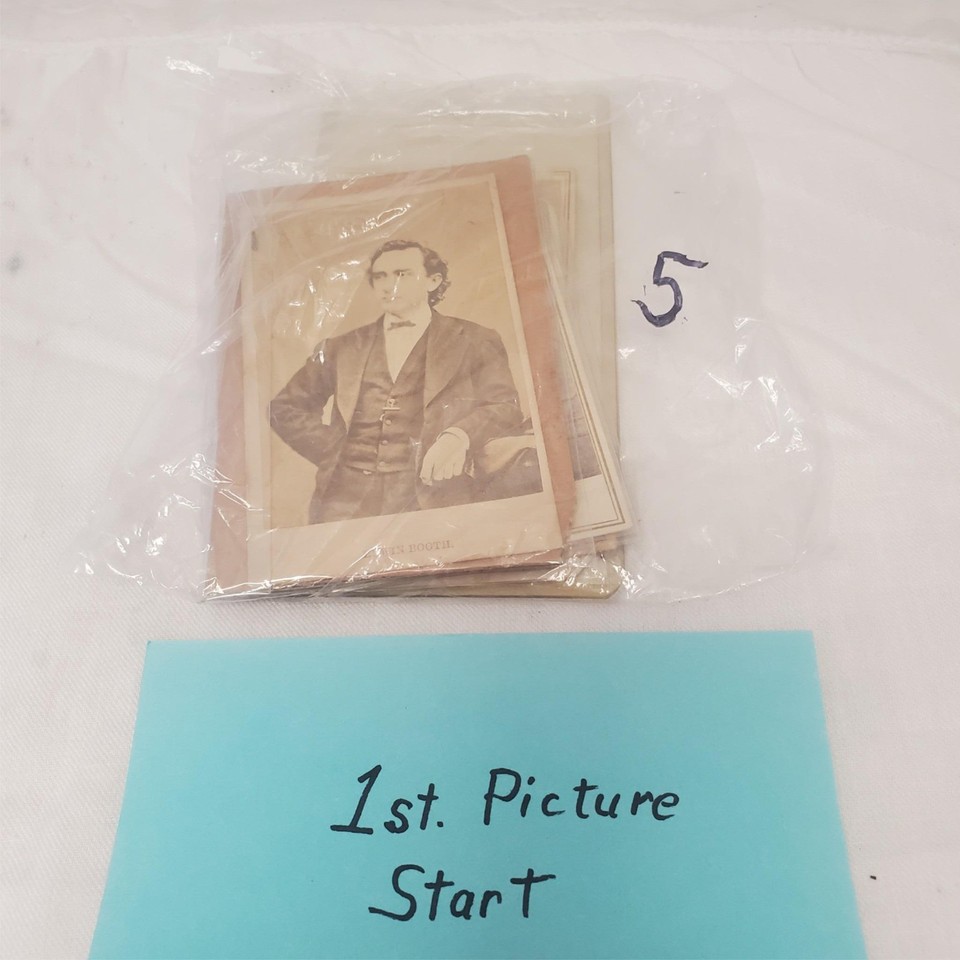 Lot of 5 Rare Antique American Civil War Era CDV Photos Edwin Booth ...