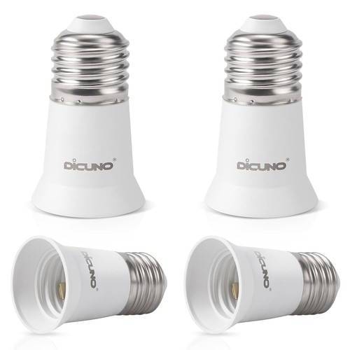 DiCUNO E26 3CM/1.2 Inch Socket Extender, Lamp Bulb White | eBay
