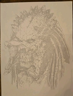 The Predator Pencil Art | eBay