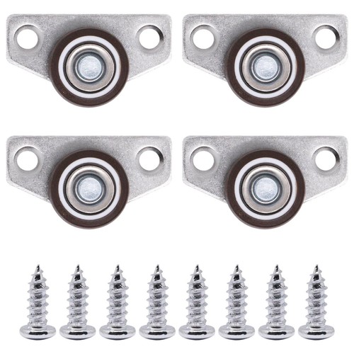 1 Inch Side Mount Casters Set of 4, Small Low Profile Casters Wheels ...