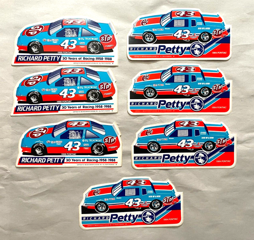 7 Vintage Richard Petty Racecar Nascar Racing Stickers Lot New Old ...