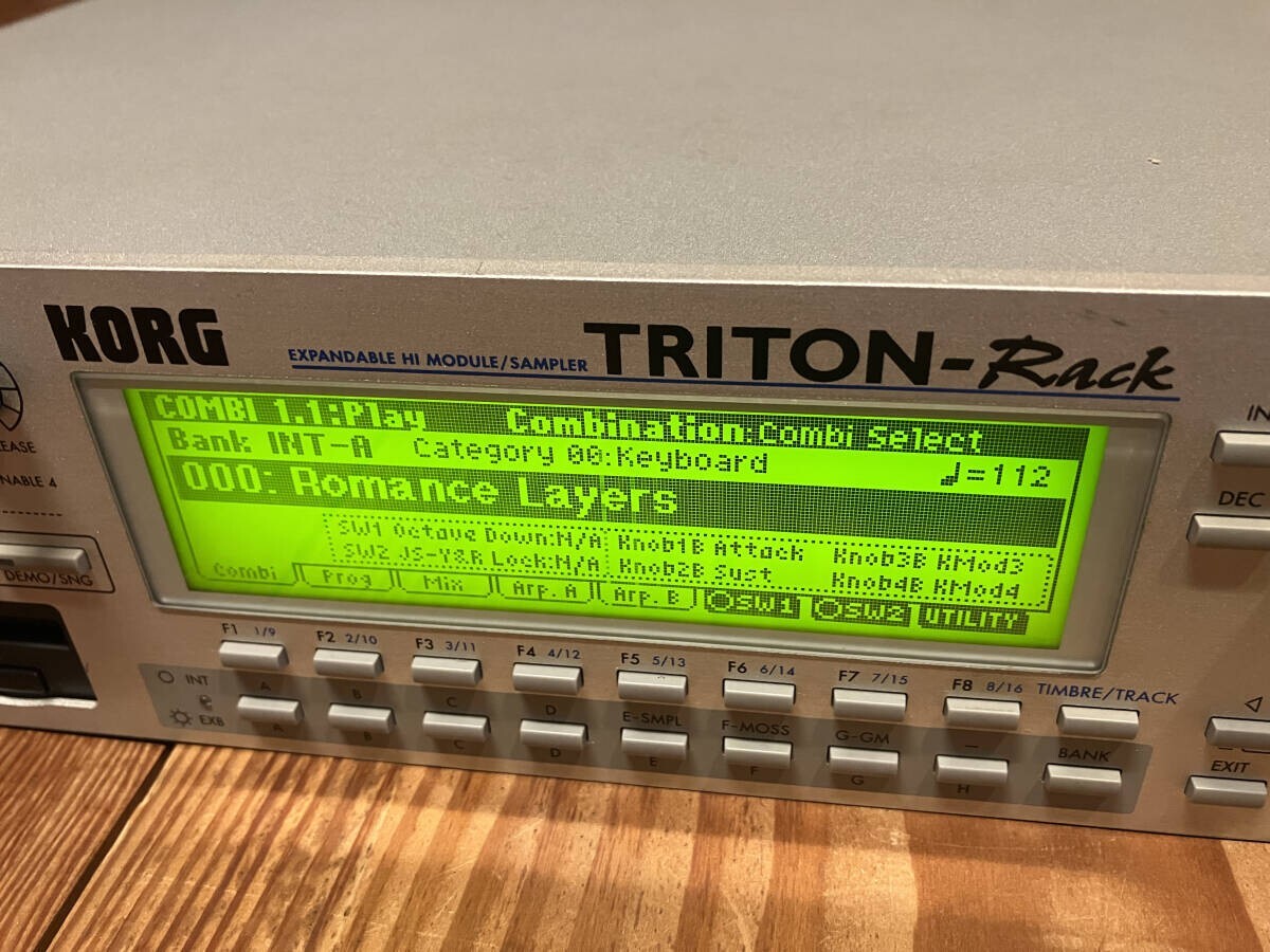 KORG TRITON RACK Sound Module Synth Synthesizer Sampler Used Tested | eBay