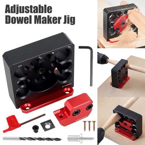 Dowel Maker Jig Kit 8-20mm Adjustable Dowel Maker Electric Drill ...