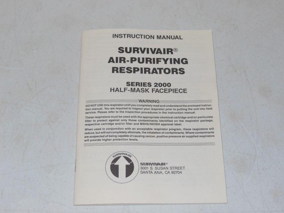 Lot of 2 Survivair 1093-00 Organic Vapor/Acid Filter Cartridges for ...