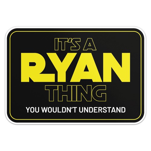 Ryan Name Funny Slogan Sticker Vinyl Car Bumper Decal | eBay