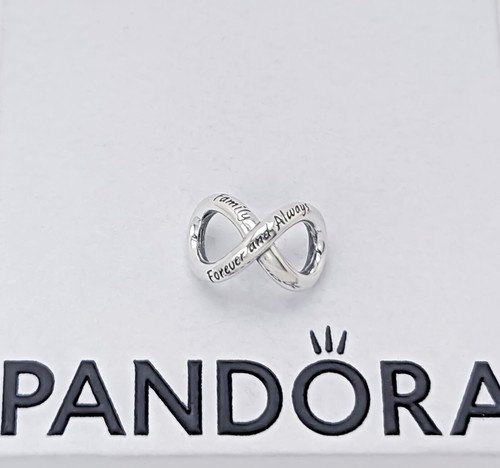 New 100% Authentic PANDORA 925 ale Forever & Always Infinity Charm ...