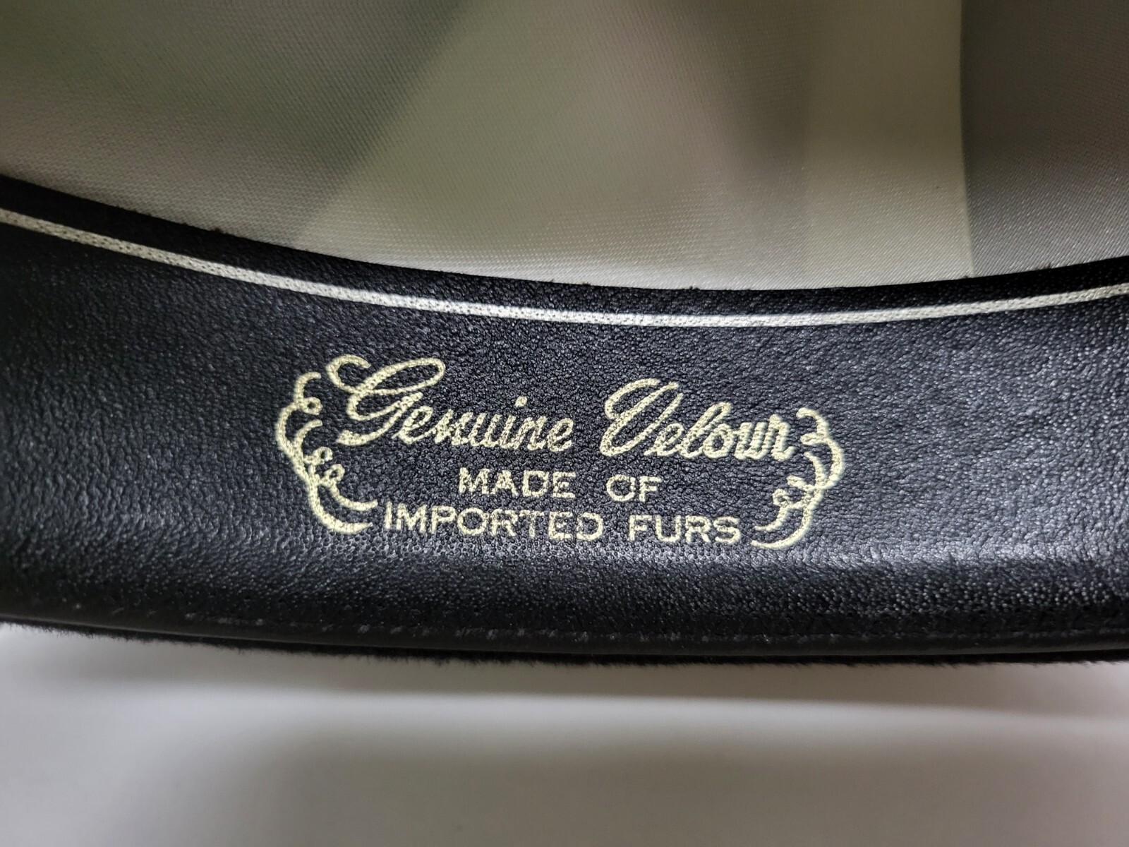 Vintage Chapeau Flechet Fedora Hat Black Fur Felt Siz… - Gem