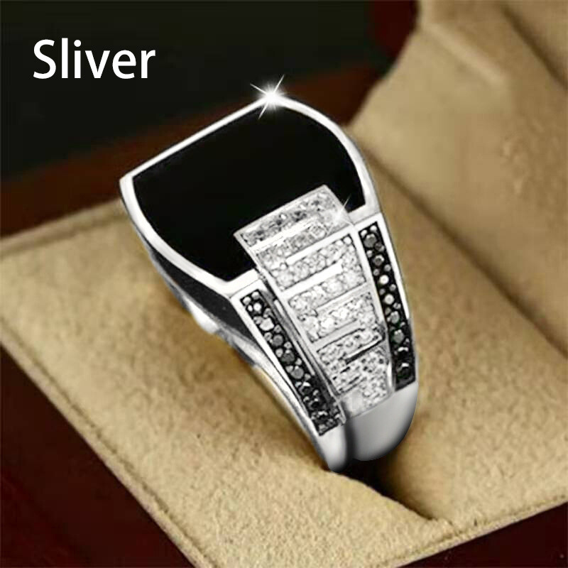 Rock Punk Ring for Men Women Gold Silver Hip Hop Rings Fashion Party ...