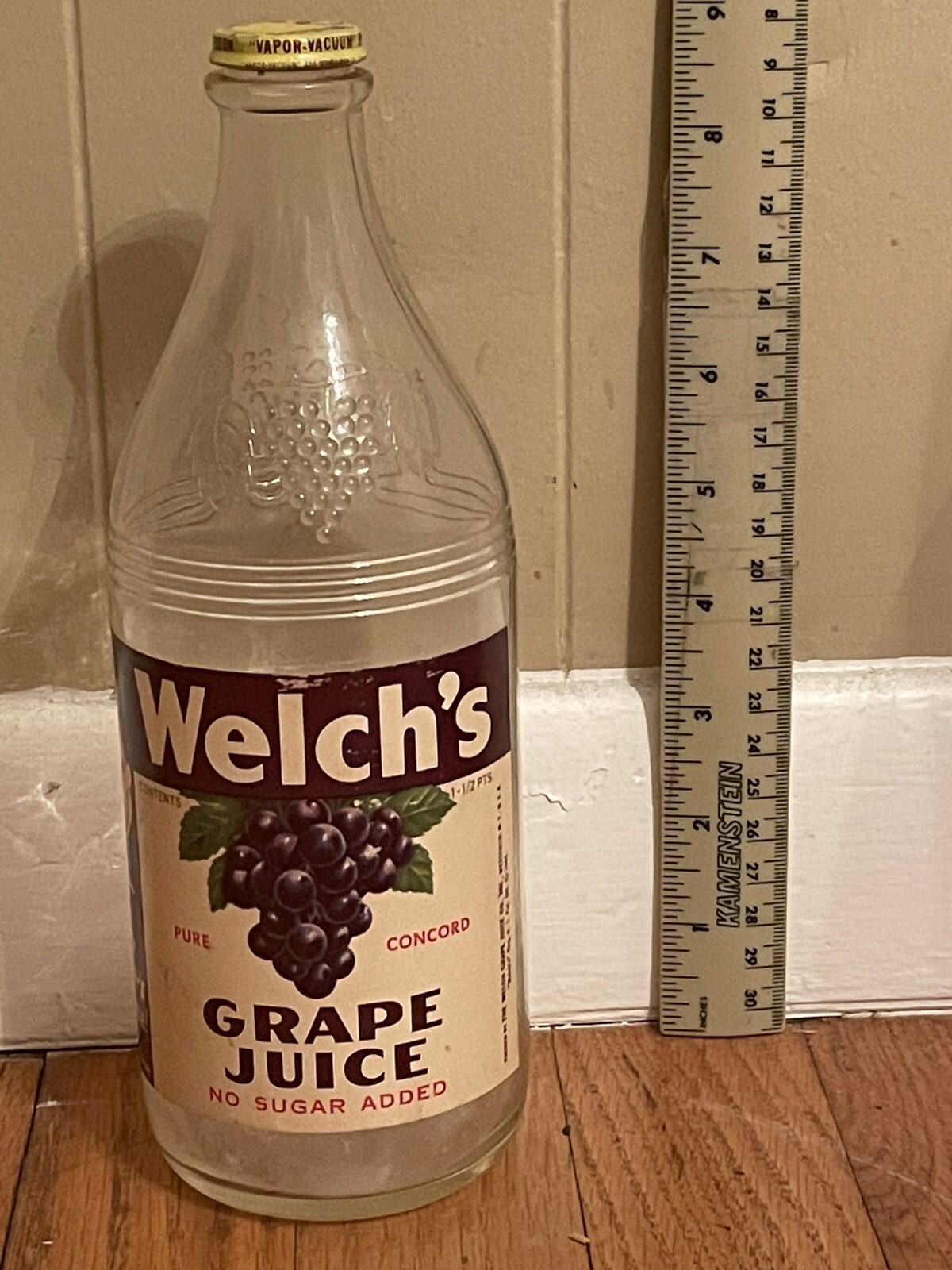 Vintage ONE (1) Welch’s Grape Juice Howdy Duty Bottle With Cap - 1 - 1/ ...