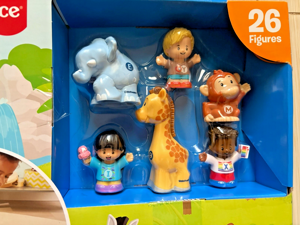 Fisher Price Little People Alphabet Fun Zoo Play Mat 26 Figures A to Z ...