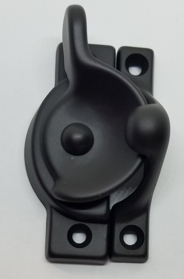 Decorative Solid Oil Rubbed Bronze Heavy Spring Loaded Window Sash Lock ...