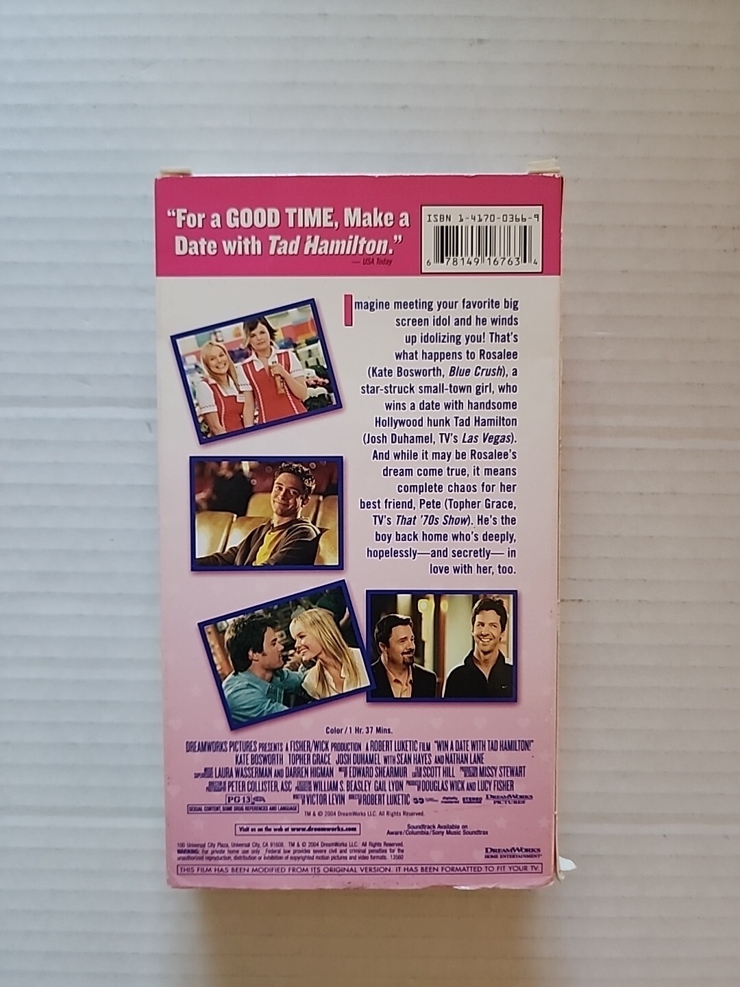 Win a Date with Tad Hamilton (VHS, 2004) Kate Bosworth 678149167634| eBay