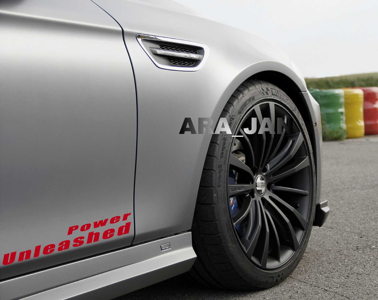 Power Unleashed Vinyl Decal sport car racing sticker logo emblem RED | eBay