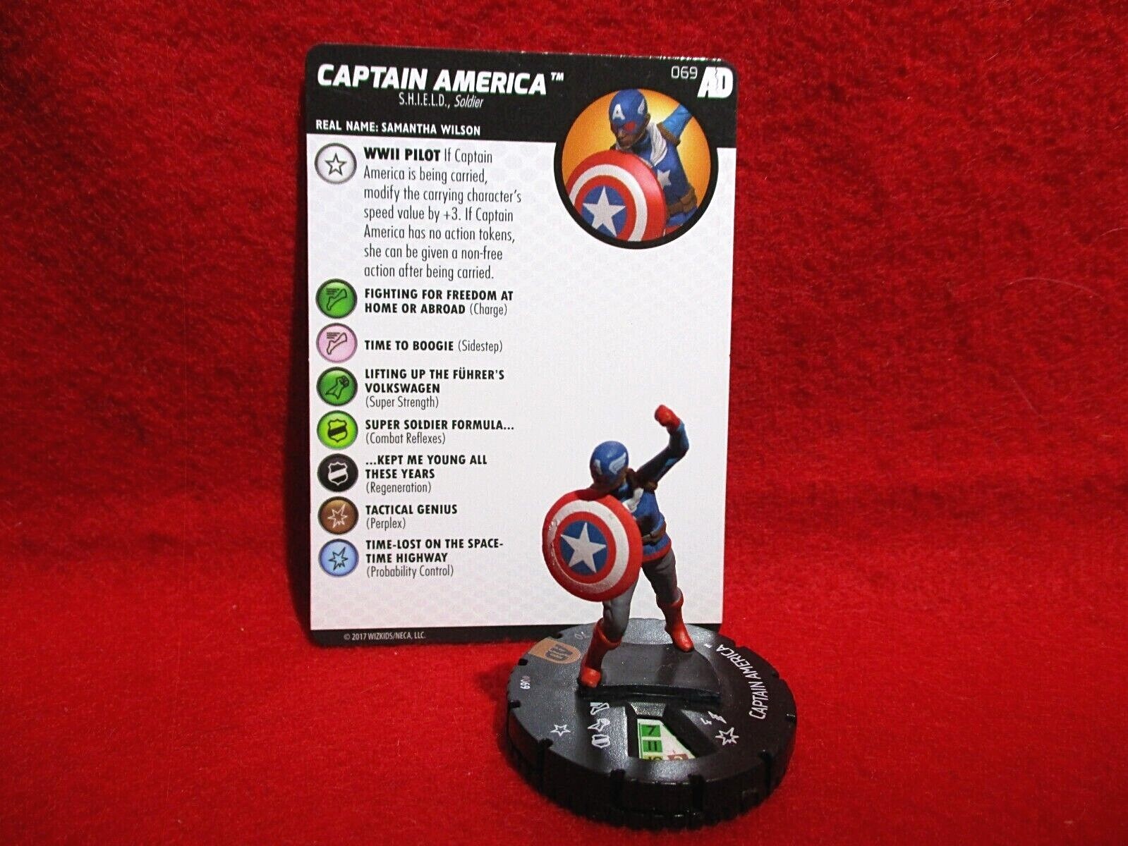 Heroclix Chase Rare Captain America (Samantha Wilson) #069 Avengers ...