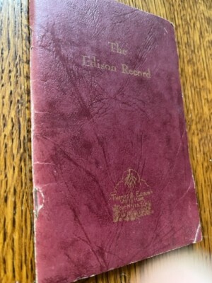 The Edison Record 1949 Doddridge Hunt Thomas edison | eBay