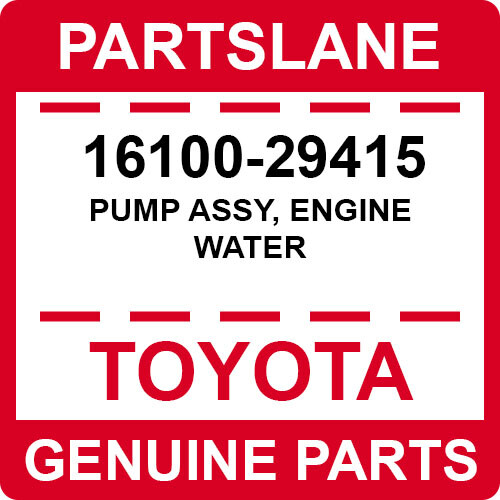 TOYOTA GENUINE CELICA COROLLA MATRIX MR2 OEM NEW ENGINE WATER PUMP ...