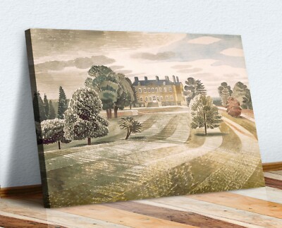 CANVAS WALL ART ARTWORK FRAMED PRINT PAINTING Eric Ravilious Buscot ...