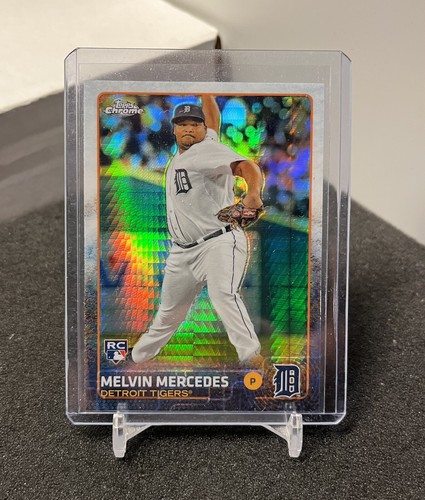 Melvin Mercedes 2015 Topps Chrome 71 Detroit Tigers Rookie Prism ...