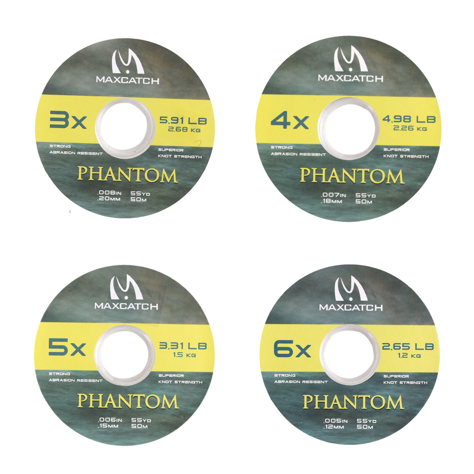 Maxcatch Fly Fishing Tippet Line 0/1/2/3/4/5/6X with Tippet Holder ...