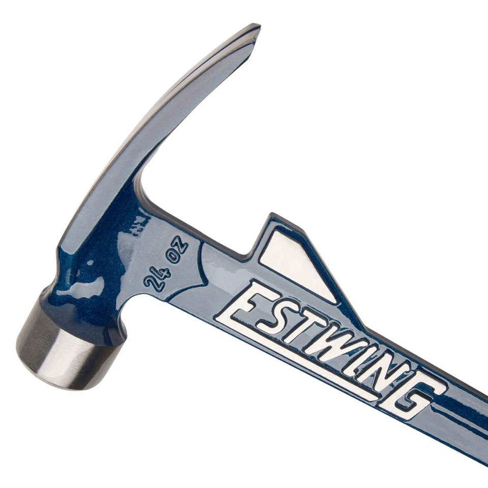 Estwing E6-24T 24 Ounce Smooth Face Hammertooth Hammer with Nylon-Vinyl ...