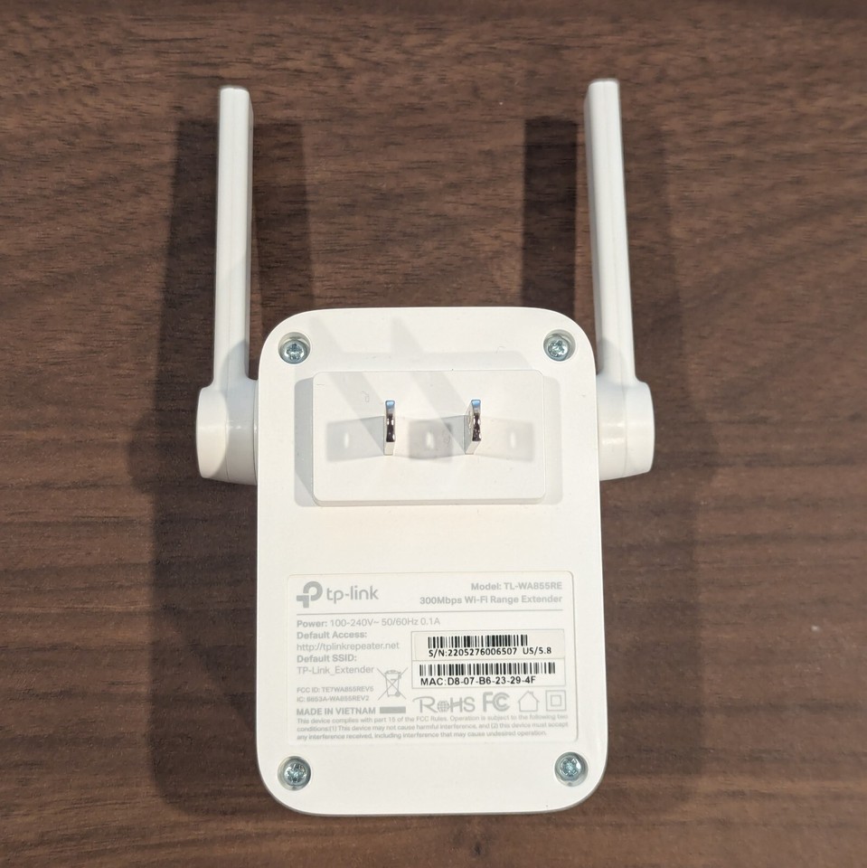 TP-LINK Wi-Fi Range Extender Model TL-WA855RE White | eBay