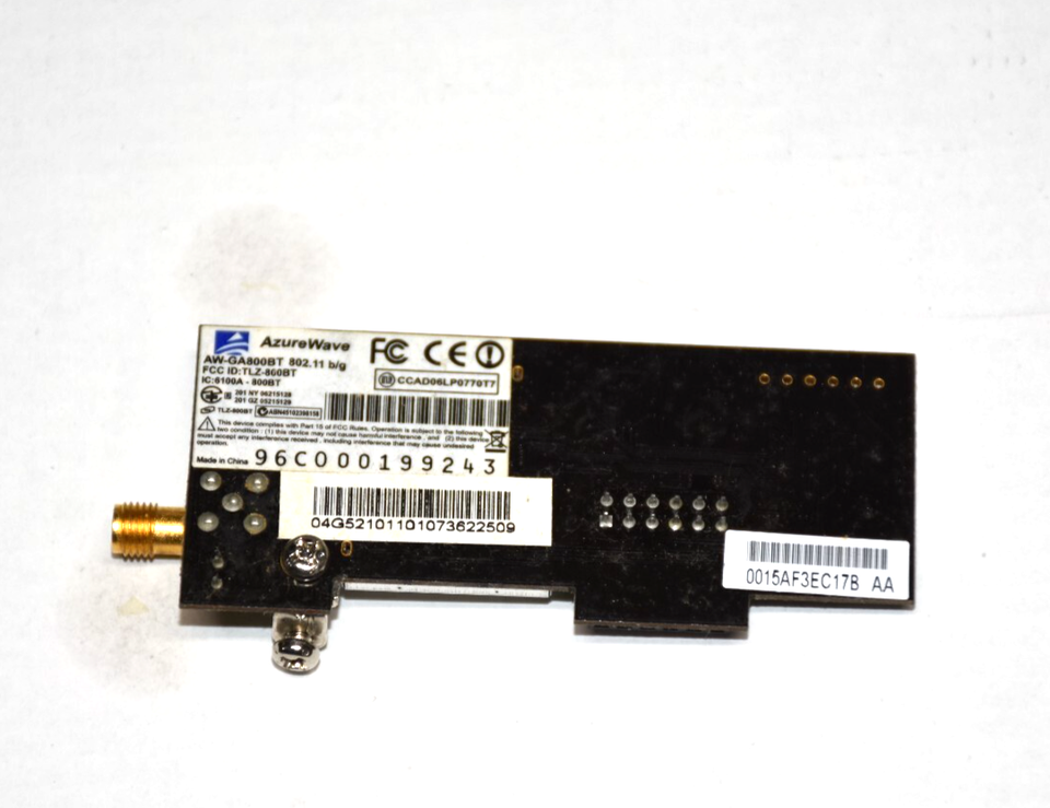 ASUS AZUREWAVE AW-GA800BT 802.11/b/g WIRELESS WIFI ADAPTER CARD | eBay