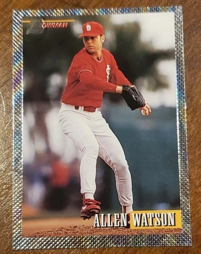 1993 Bowman Allen Watson St. Louis Cardinals #358 Vintage Foil Baseball ...