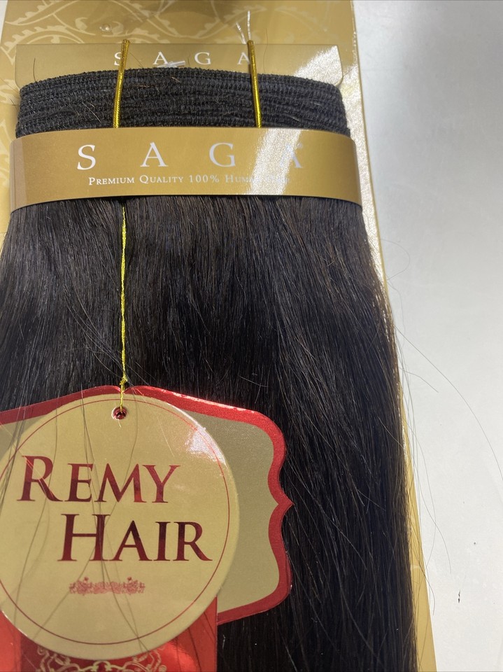 SAGA GOLD YAKY 12”_#2_REMY 100% HUMAN HAIR WEAVE STRAIGHT EXTENSION | eBay