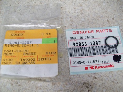 NOS OEM Kawasaki O-Ring 11.5 19987-2000 KLX650-C4 ZX600-E8 VN1500-A1L ...