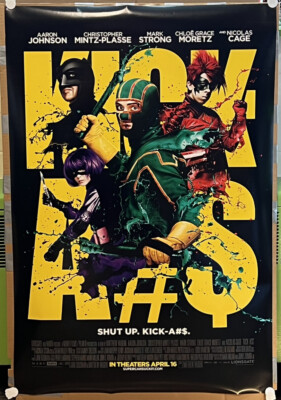 Kickass Original Movie Poster Memorabilia Final Superhero Comic Action ...