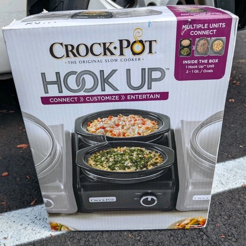 Crock Pot Hook Up Double 1-qt Connectable Entertaining System SCCPMD1 ...