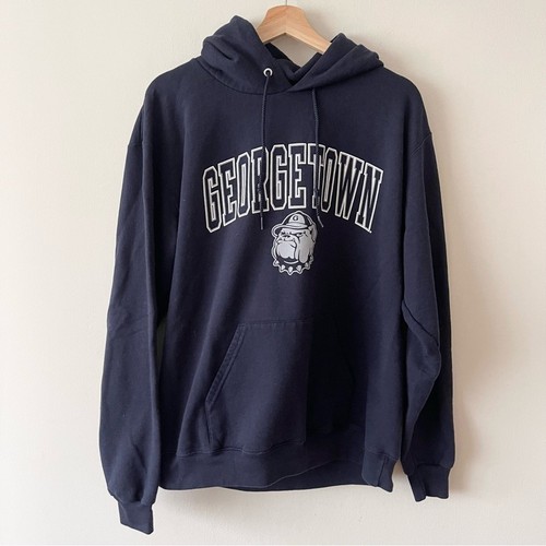 Georgetown University Navy Blue Hoodie Men’s size medium L | eBay
