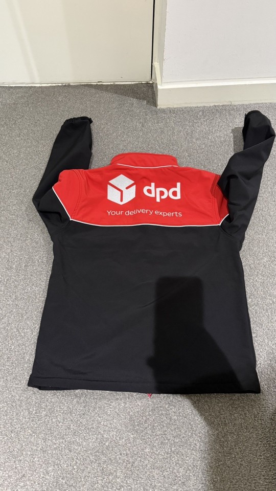 DPD Armor Lux Designation Softshell Work Jacket Mens Large Red Black ...