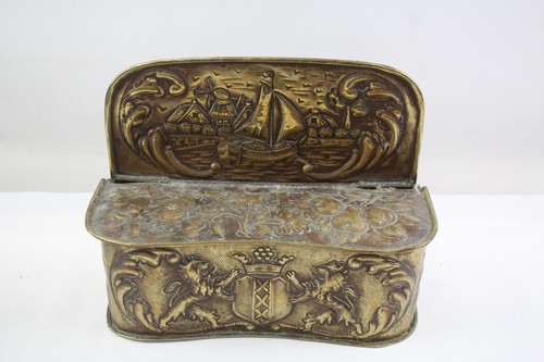 Antique Brass Candle Box Repousse 1367g Approx 24cmH 30cmW | eBay UK