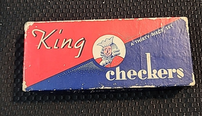 Vintage King Checkers 30 Count Box Crown on Checkers Albany New York | eBay