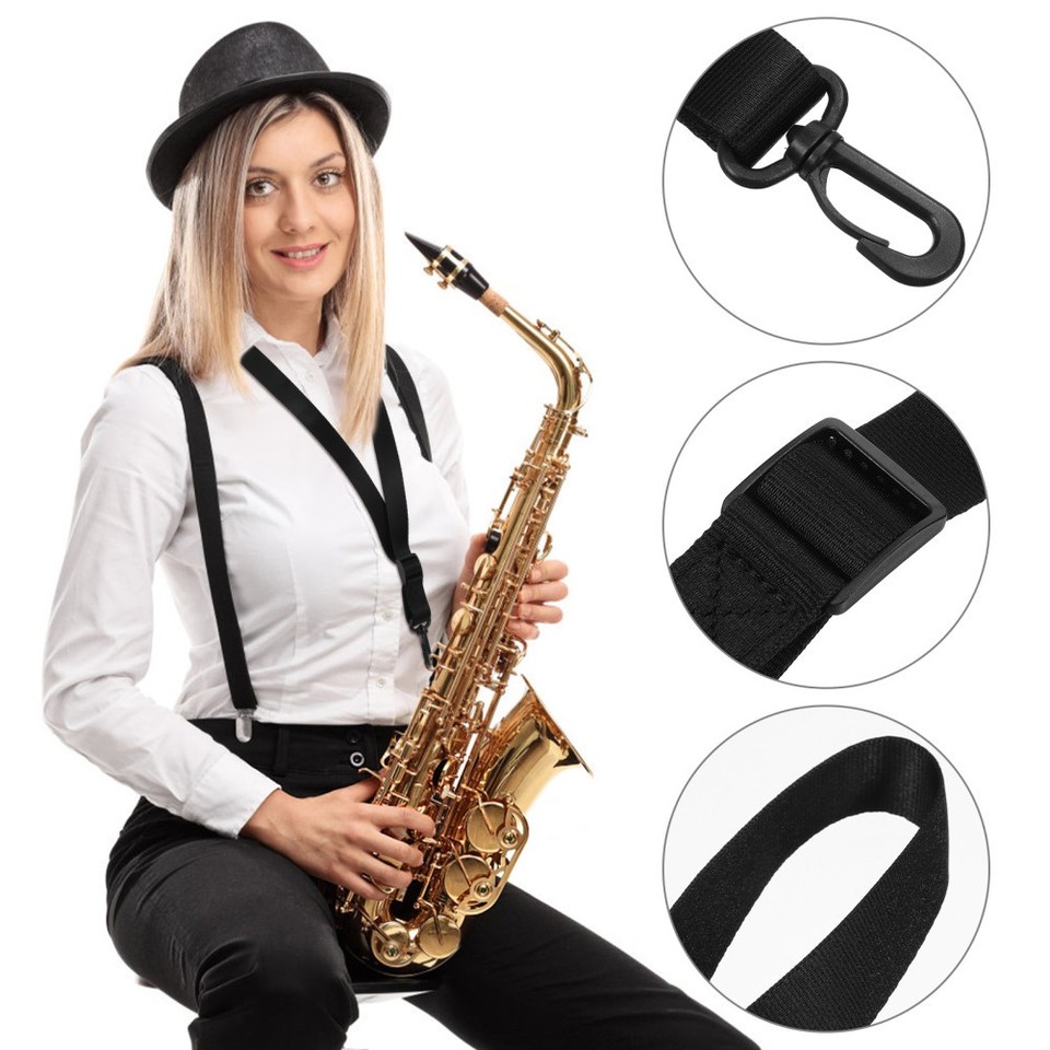 Saxophone Neck Strap Alto Saxophone Neck Strap Adjustable Clarinet Neck ...
