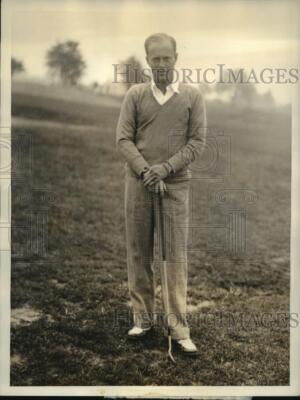 1933 Press Photo George T. Dunlap Jr to Play Max Marston at Kenwood ...