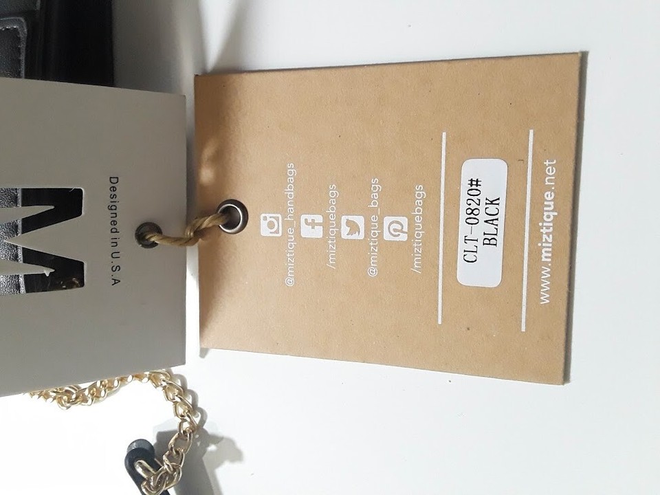 ~MIZTIQUE DESIGNER COLLECTION~Rory Crossbody Clutch Black Handbag w ...