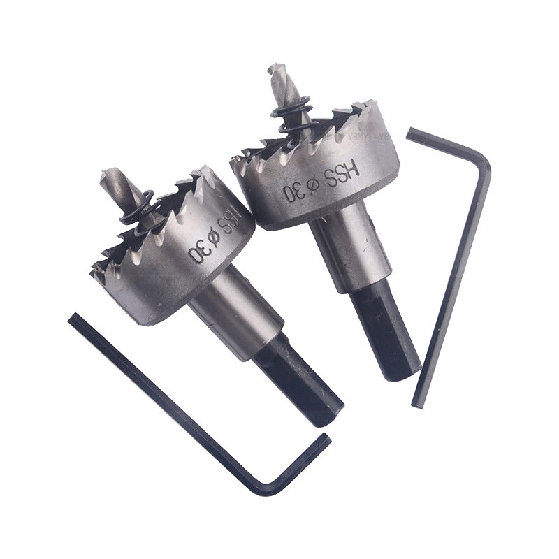 12mm-50mm HSS Drill Bit Hole Saw Tooth Set Stainless Steel Metal Alloy ...