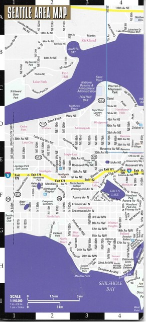 Michelin Streetwise Maps Ser.: Streetwise Seattle Map by Michelin (2017 ...