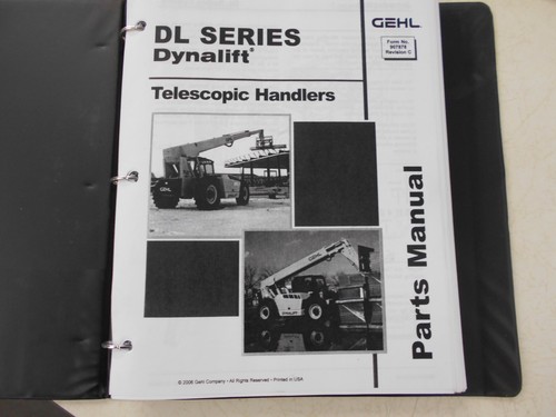 GEHL FORKLIFT TELEHANDLER DL SERIES PARTS MANUAL OEM | eBay