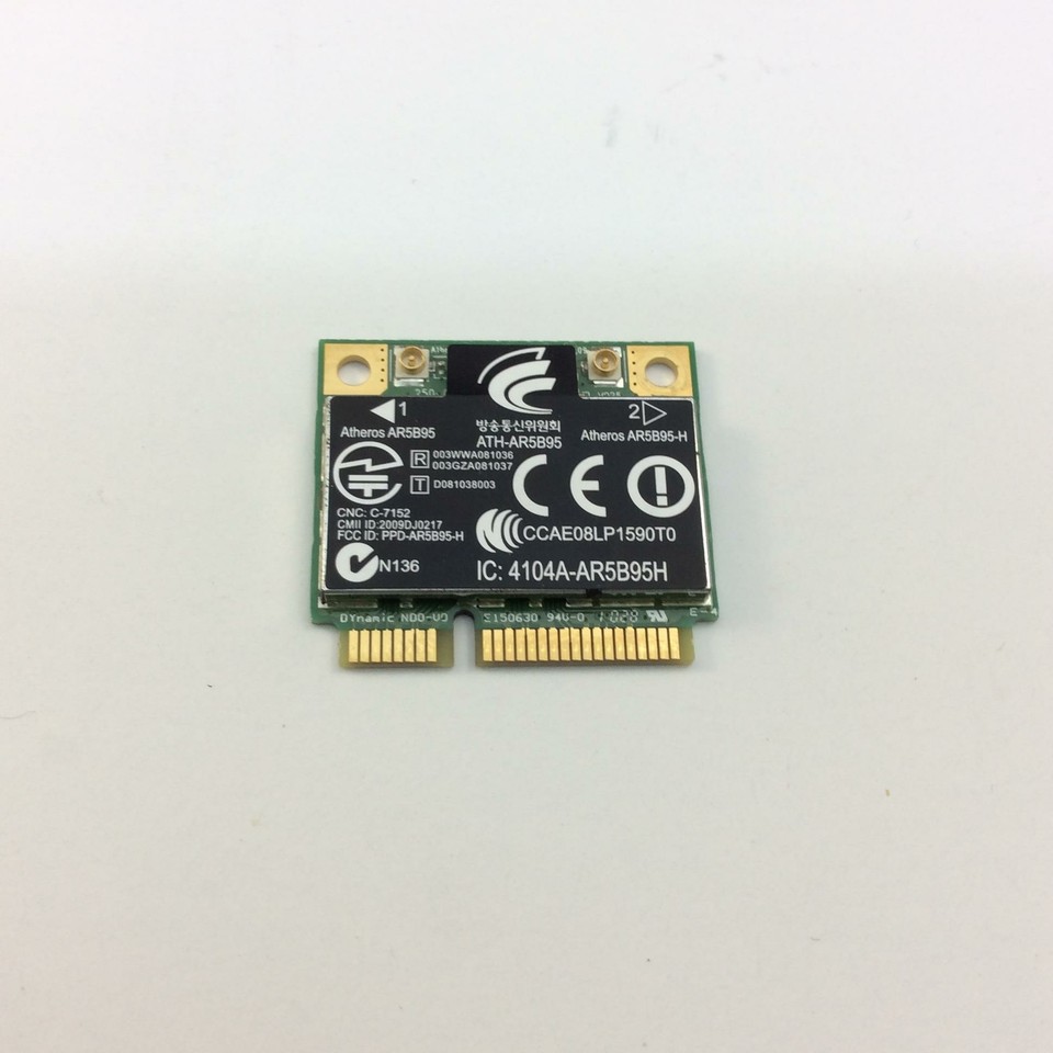 605560-005 495846-005 HP G62 Atheros AR5B95H 802.11B/G/N Half Mini PCI ...