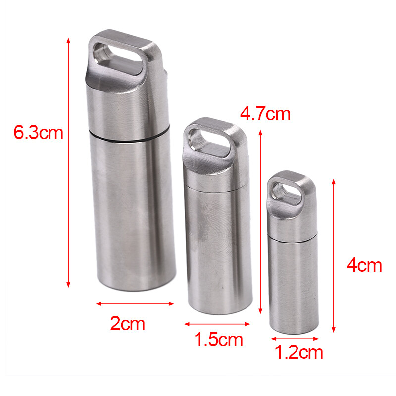 Waterproof Capsule Seal Bottle Outdoor Survival Pill Box Container Pill ...