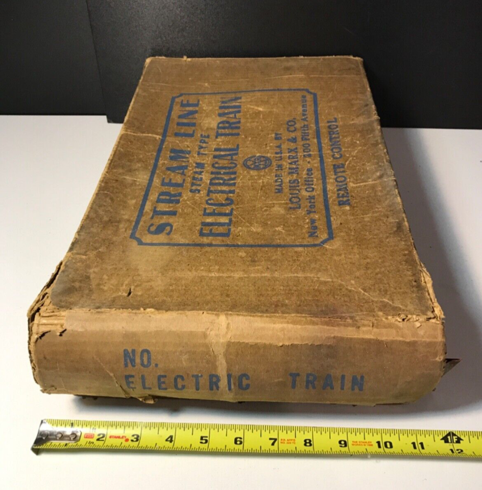 MARX STREAM LINE STEAM TYPE ELECTRIC TRAIN SET - EMPTY BOX | eBay