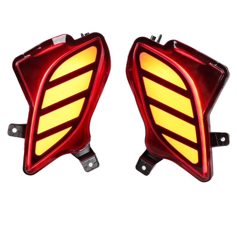 For Highlander 2020 2021 LED Rear Bumper Reflector Fog Brake Tail Light ...